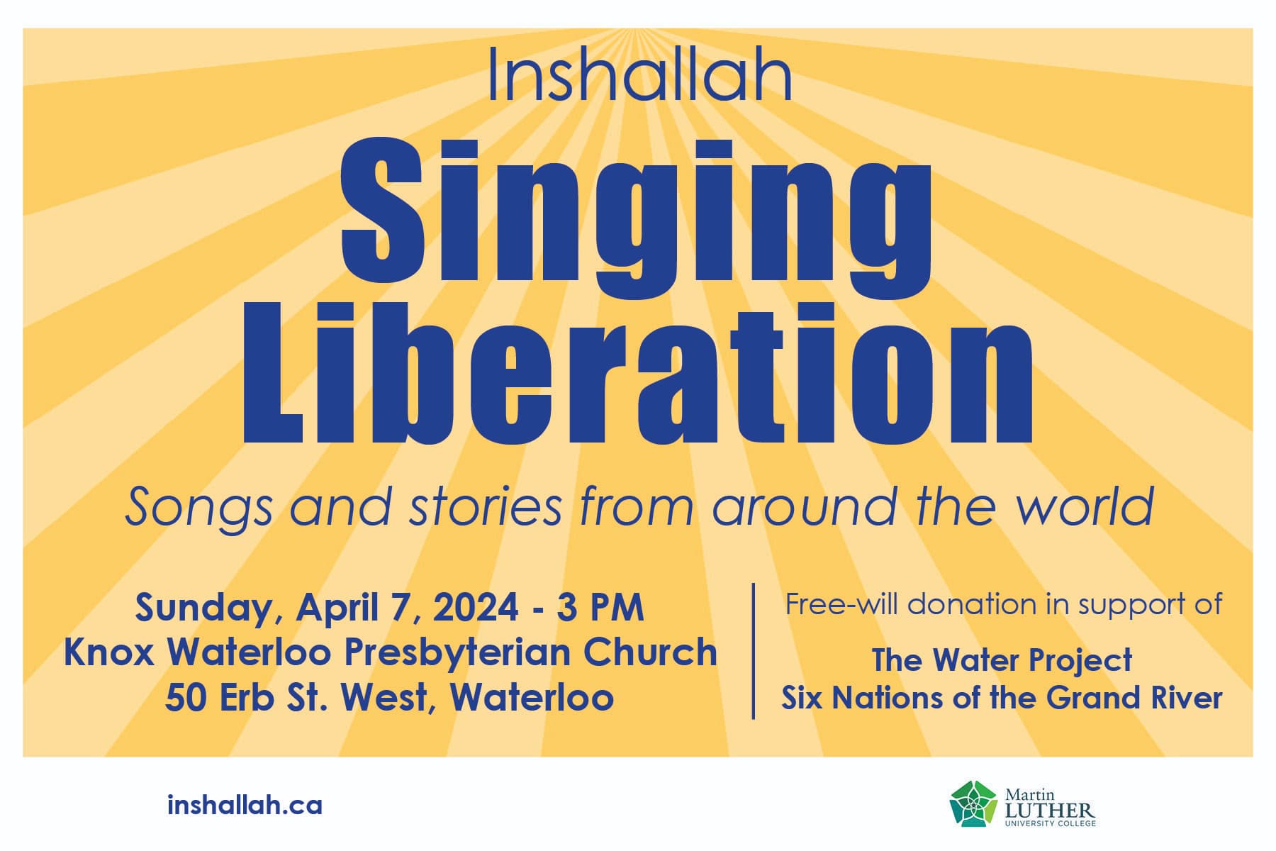 Inshallah: Singing Liberation – Eastern Synod of the Evangelical ...