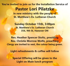 Installation Service – Eastern Synod of the Evangelical Lutheran Church ...